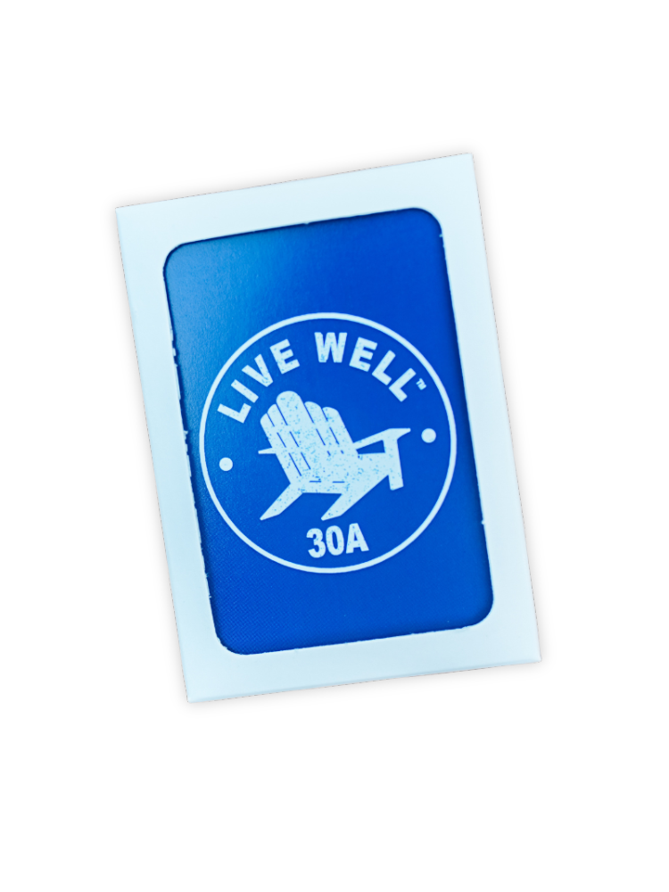 Live Well 30A : Circle Logo Playing Cards - Livewell30agear.com